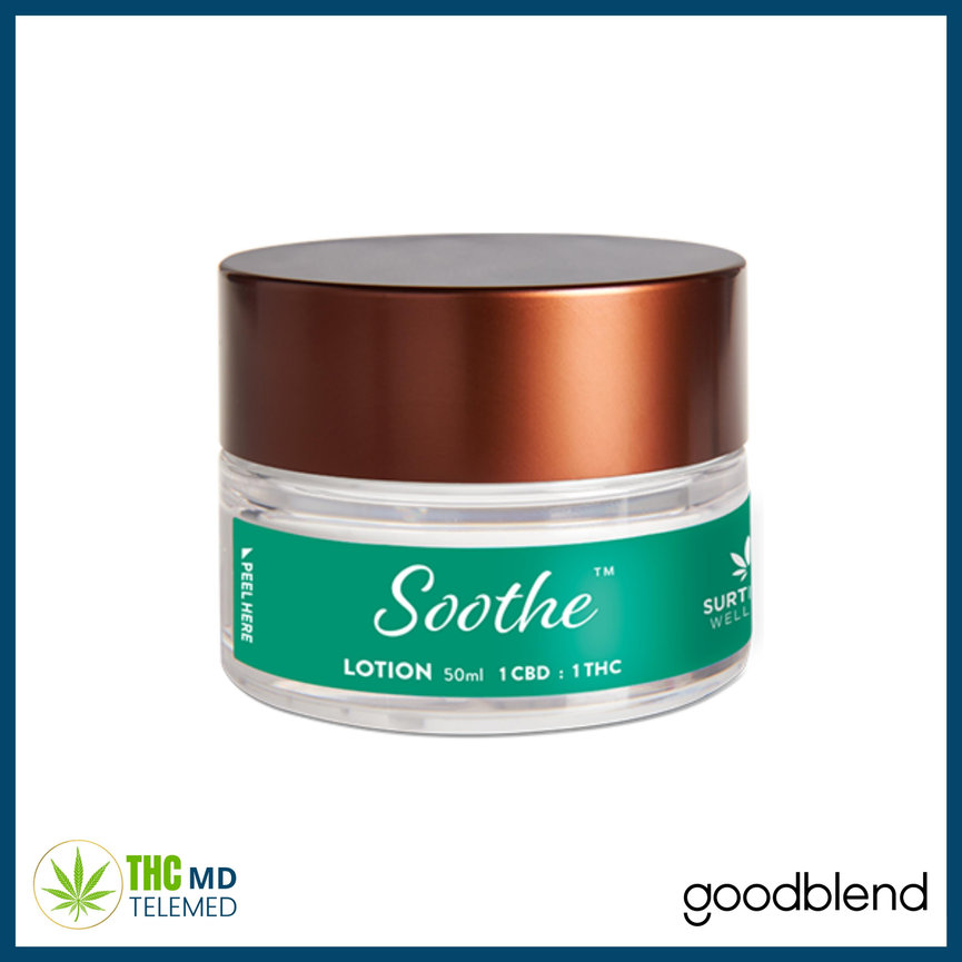 Soothe Lotion Medical Marijuana - THCMD TELEMED
